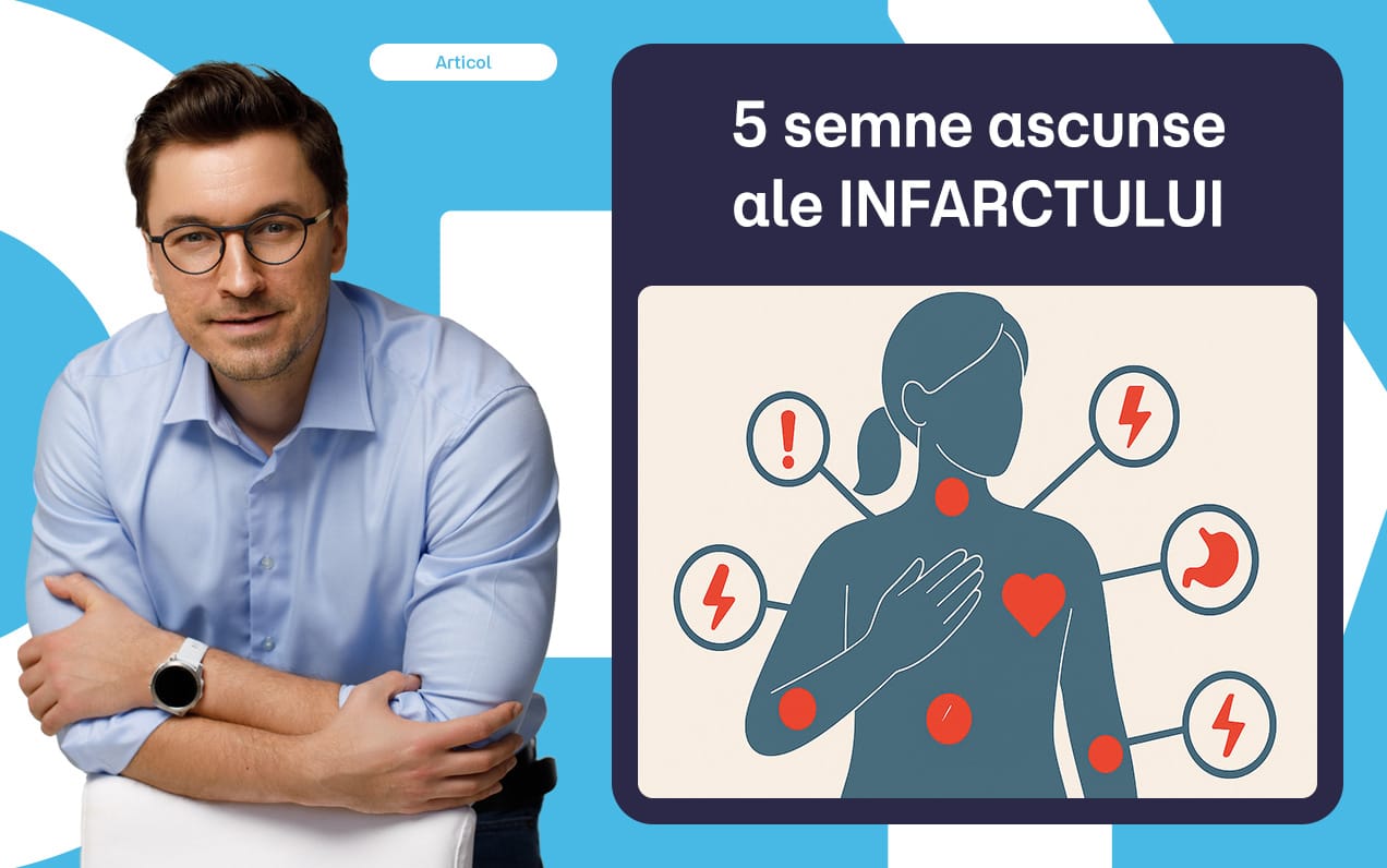 Infarctul mascat – 5 semne pe care ar fi bine să nu le ignori - Dr. Mihail